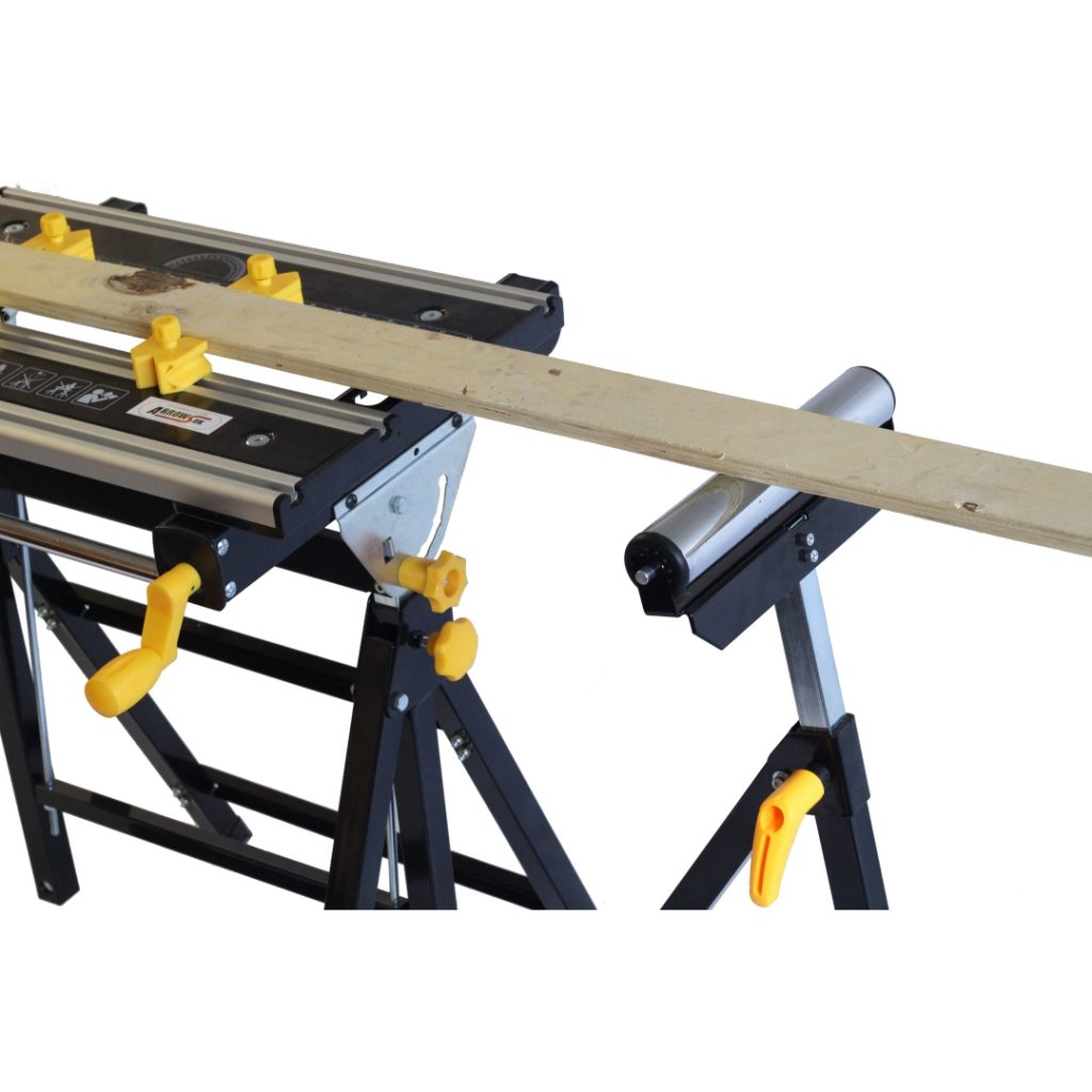 Universal Telescopic Tilting Workbench & Roller Stand Mitre Saw | Arrows-UK